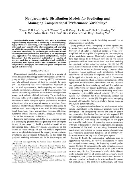 Pdf Nonparametric Distribution Models For Predicting And Managing