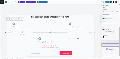 Eb Timeline Slider Essential Blocks