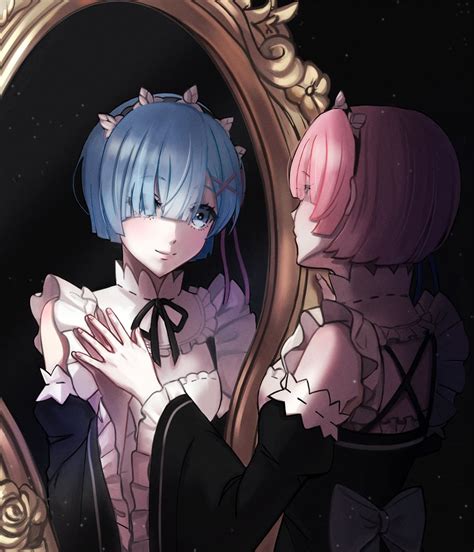 Rem And Ram Re Zero Kara Hajimeru Isekai Seikatsu Drawn By Imy Danbooru