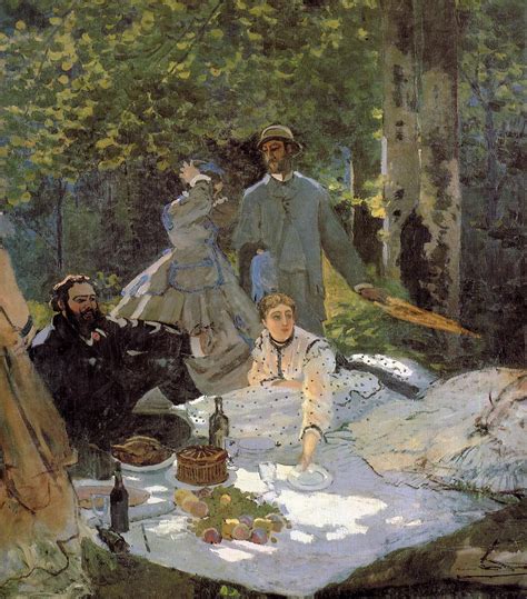 Le Déjeuner Sur Lherbe 1865 1866 France By Claude Monet Artchive