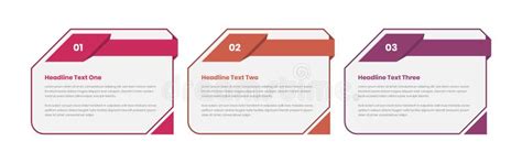 Business Process Or Three Steps Infographic Text Presentation Template