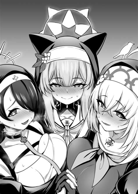 Mari Hinata And Sakurako Blue Archive Drawn By Hanumahanma Danbooru