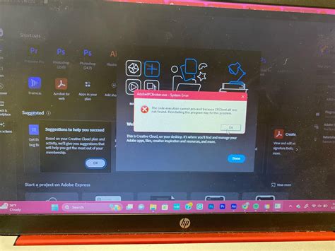 System Error Notif R Adobe