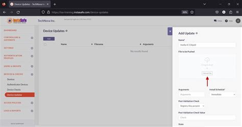 configuring device updates instasafe documentation hub