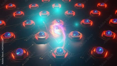 Inside Quantum Pc Quantum Computing Circuit At Work Superposition