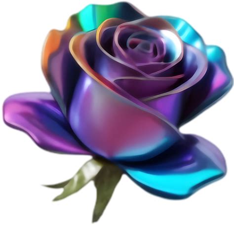 Iridescent Crystal Blossom Render 49953820 Png