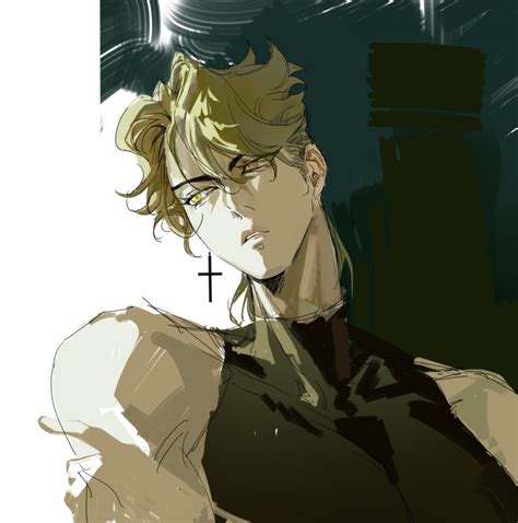 Safebooru 1boy Bishounen Blonde Hair Dange53643148 Dio Brando Ear