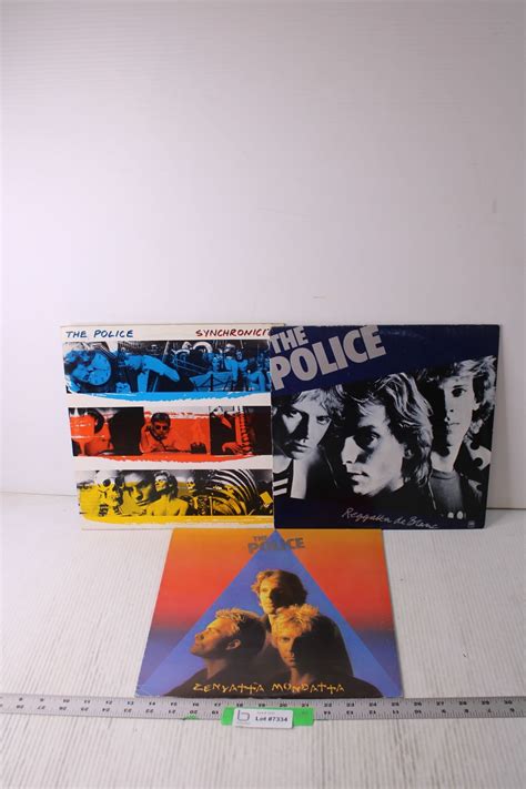 3 Vintage The Police Vinyl Records Bodnarus Auctioneering