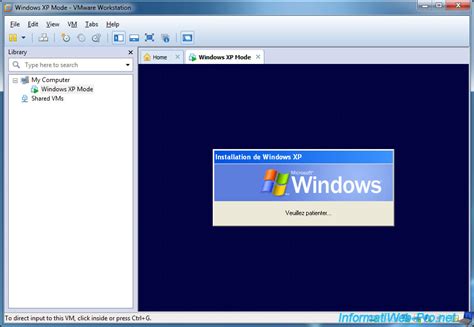 Import Windows Xp Mode Of Microsoft In Vmware Workstation Vmware Tutorials Informatiweb Pro