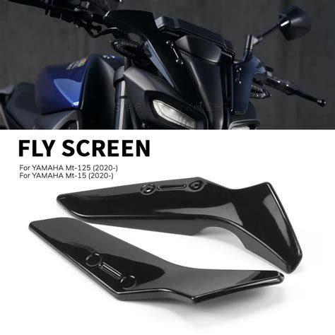 Motorcycle Windshield Side Wind Deflector Spoiler Fly Screen For Yamaha