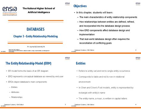 Chapter 3 Entity Relatinship 1610 Databases Chapter 3 Entity