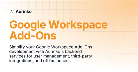 Google Workspace Add Ons Aurinko