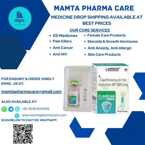 Clarithromycin Injection 500 Mg At ₹ 1300 Piece Clarimin 500mg