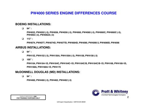 Solution C Pw4000 Engine Series Differences Studypool