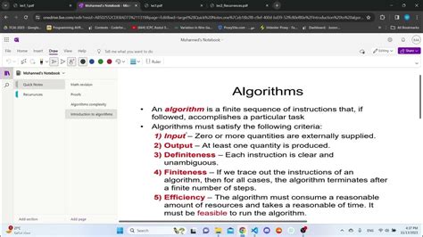 Algorithms Revision 1 Youtube