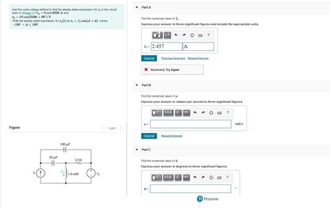 solved use the node voltage method to find the steady state