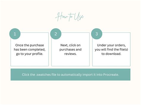Procreate Colour Color Swatch File Colour Palette Procreate Swatches Procreate Palette Tools