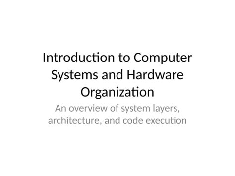introduction to computer systems final 1 pptx