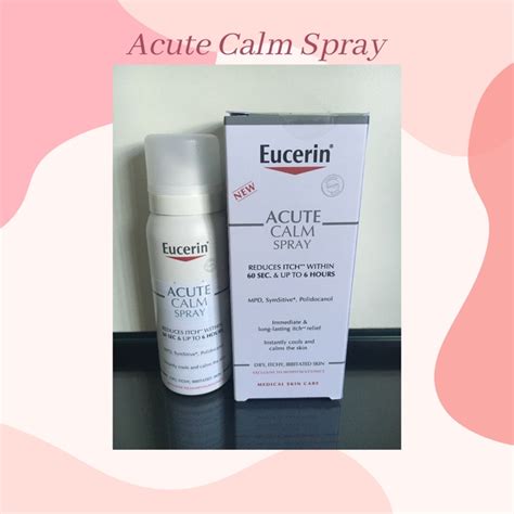 Eucerin Acute Calm Spray Anti Itch Spray Exp 072023 Shopee Malaysia