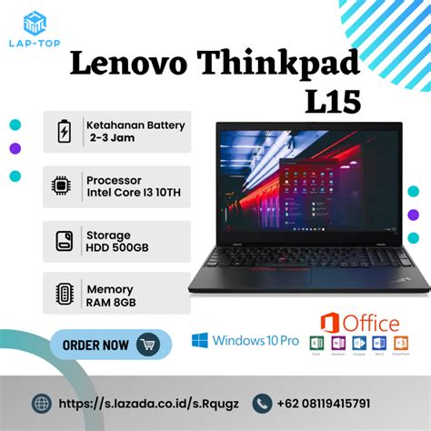 Laptop Lenovo Thinkpad L Intel I Gen Ram Gb Hdd Gb Inch Lazada Indonesia