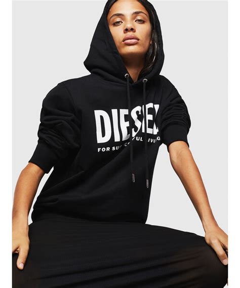 Diesel（ディーゼル）の「レディース Diesel レギュラーフィット スウェット パーカー（スウェット）」 Wear