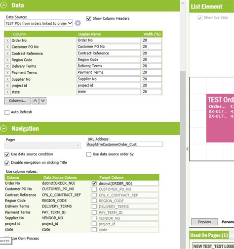 Navigation For Lobby Element Data Source Based On IAL IFS Community