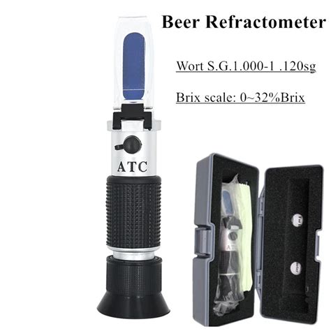 Dual Scale Beer Refractometer Specific Gravity 1000 1120 And Brix 0