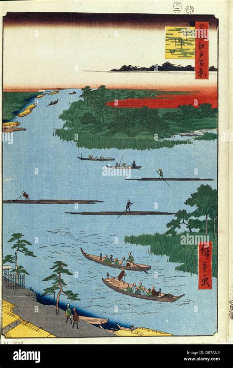 The Mouth Of The Nakagawa River One Hundred Famous Views Of Edo 1856 1858 Artist Hiroshige