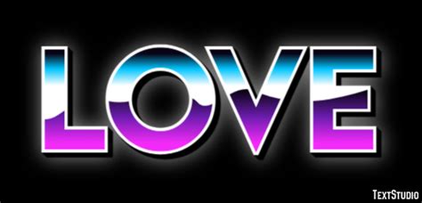 Love Text Effect and Logo Design Word