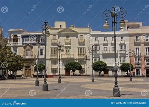Plaza De San Antonio In Cadiz Editorial Image Image Of Tower