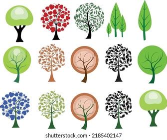 Tree Symbol Vector Icon Illustration Stock Vector Royalty Free Shutterstock