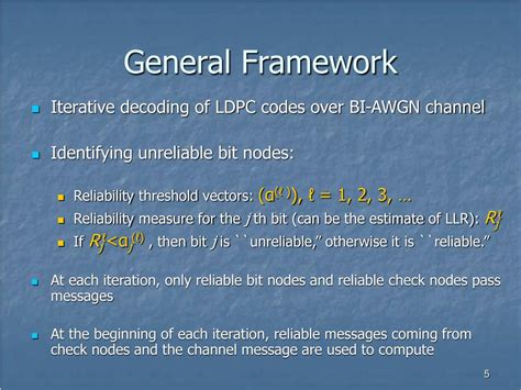Ppt Reliability Based Schedule For Decoding Low Density Parity Check