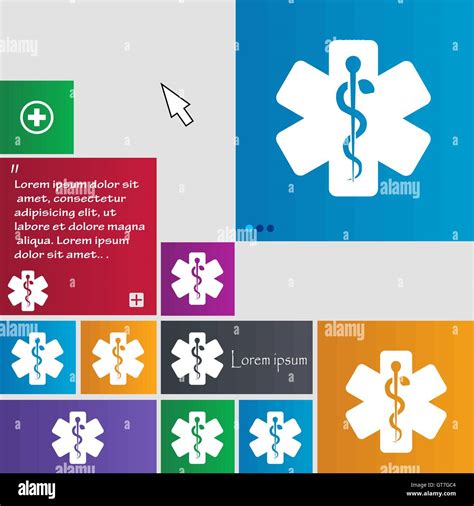 Medicine Icon Sign Buttons Modern Interface Website Buttons With