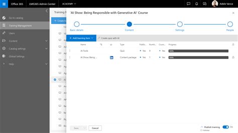set up the integration between learn365 and linkedin learning help center