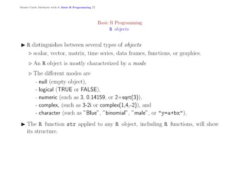 Introducing Monte Carlo Methods With R PPT