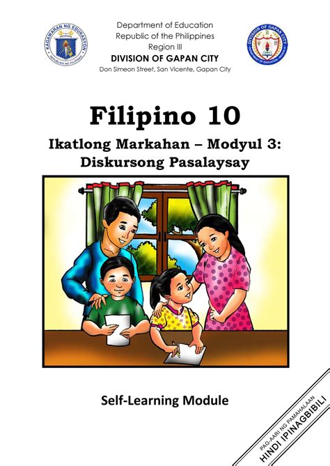 filipino 10 slms 3rd quarter module 3 department of education