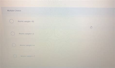 Solved Calculate The Atomic Weight Of The Illustrated Atom Chegg Com