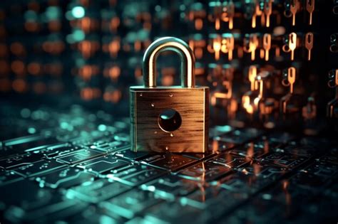 Premium Ai Image Safeguarding Data With Binary Code Locks Is Critical