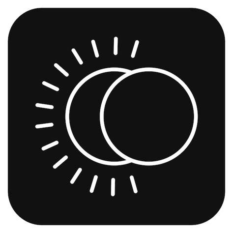 Premium Vector Solar Eclipse Vector Illustration