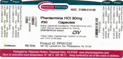 Phentermine Hydrochloride Capsules Usp Civ