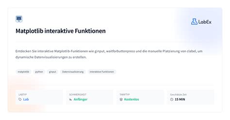 Matplotlib Interaktive Funktionen Anspruchsvolle Tutorials Für Die