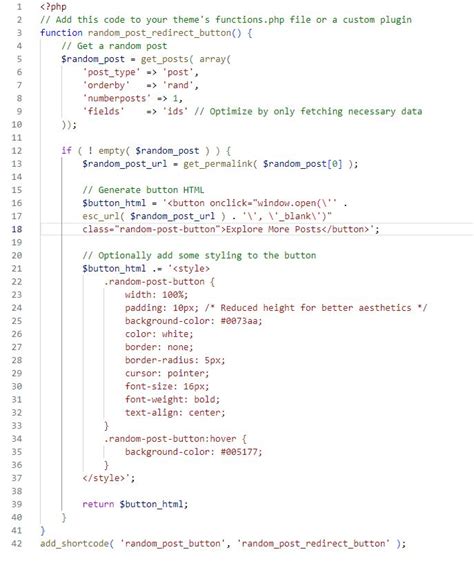 how to add a random post button to wordpress wp solver