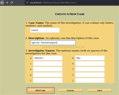 Forensic Investigation Autopsy Forensic Browser In Linux