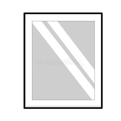 A Simple Mirror Illustration That I Made Stock Illustration