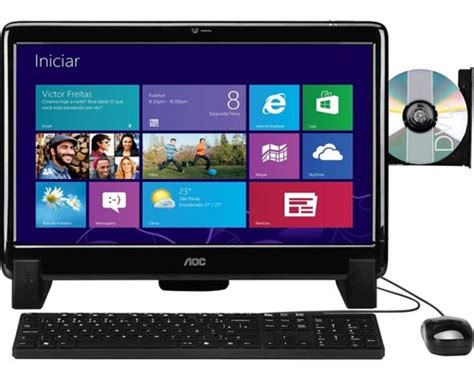 Computador All In One Aoc Completo Ssd 128 Gb 4 Gb Promoção Parcelamento sem juros