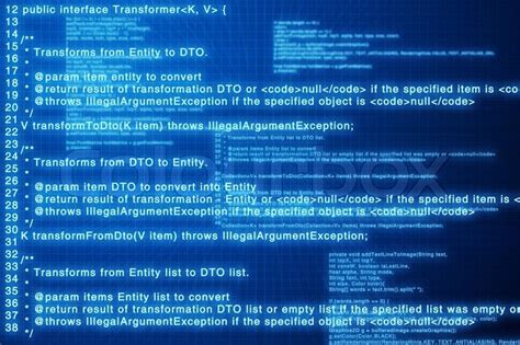 Programing Concept Blue Background Stock Image Colourbox