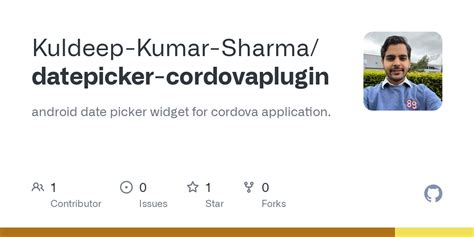 GitHub Kuldeep Kumar Sharma Datepicker Cordovaplugin Android Date Picker Widget For Cordova