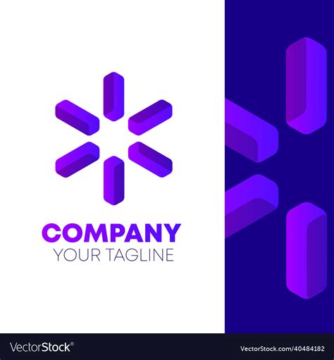 Abstract Seamless Gradient Logo Design Royalty Free Vector