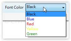 C WPF Bind ComboBox Item Foreground To Its Value Stack Overflow