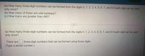 solved a how many three digit numbers can be formed from